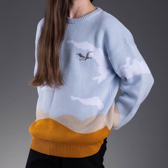 Lovejoy | Sweaters | Nwt Lovejoy Marvellous View Pebble Brain Cloud ...